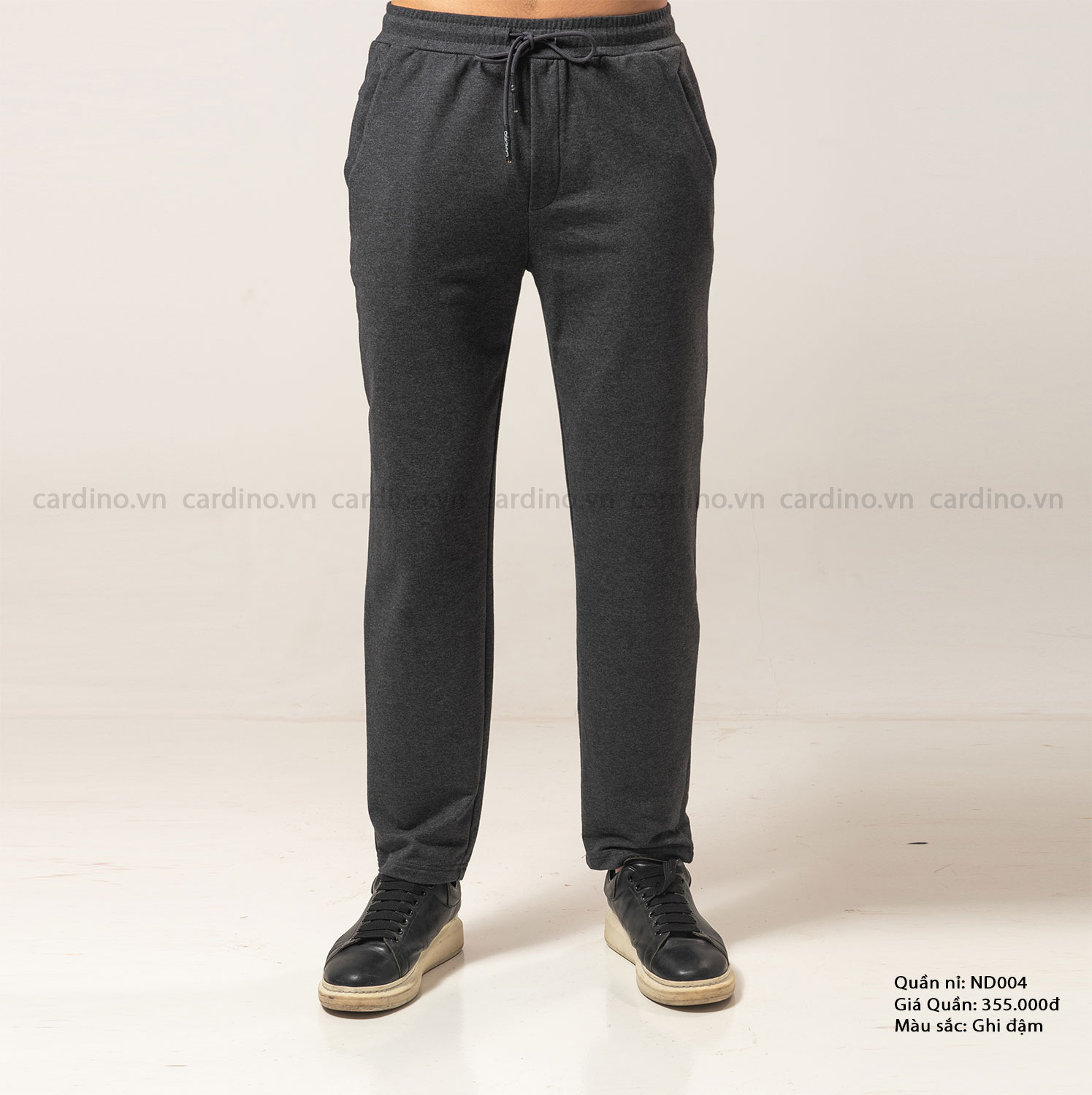 Quần nỉ da cá nam cardino Việt Nam ND004